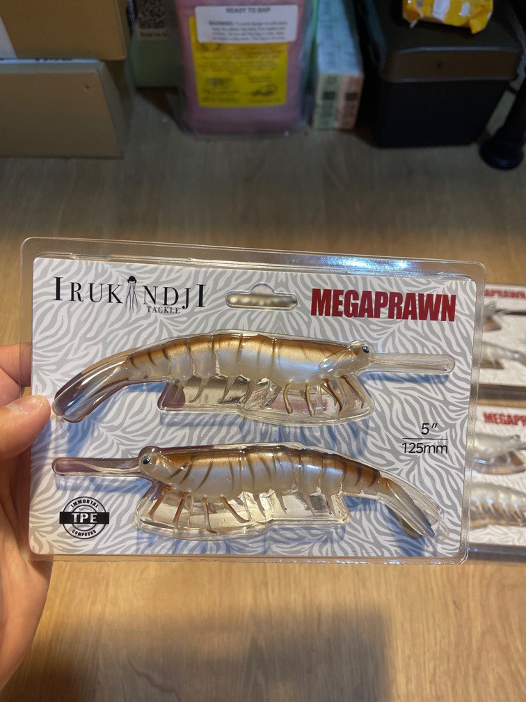 Irukandji MEGAPRAWN 125mm Realistic Prawn Lure AUSTRALIA Chasebait ...