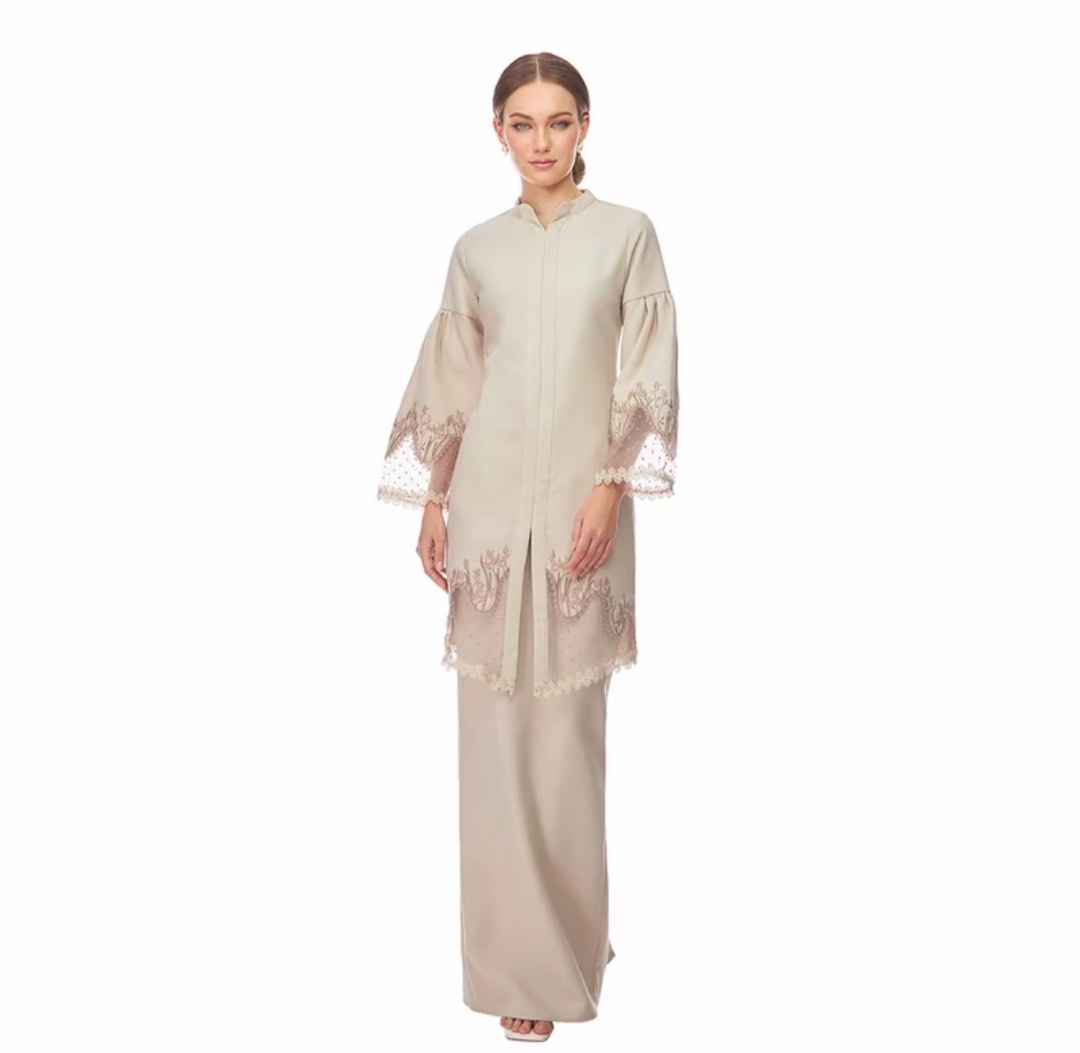Jannahnoe Lebaran 2025 Maisie Kurung, Women's Fashion, Muslimah Fashion ...