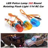 LED Police Lamp 360 Round Rotating Flash Light Lampu Polisi Ambulance ...