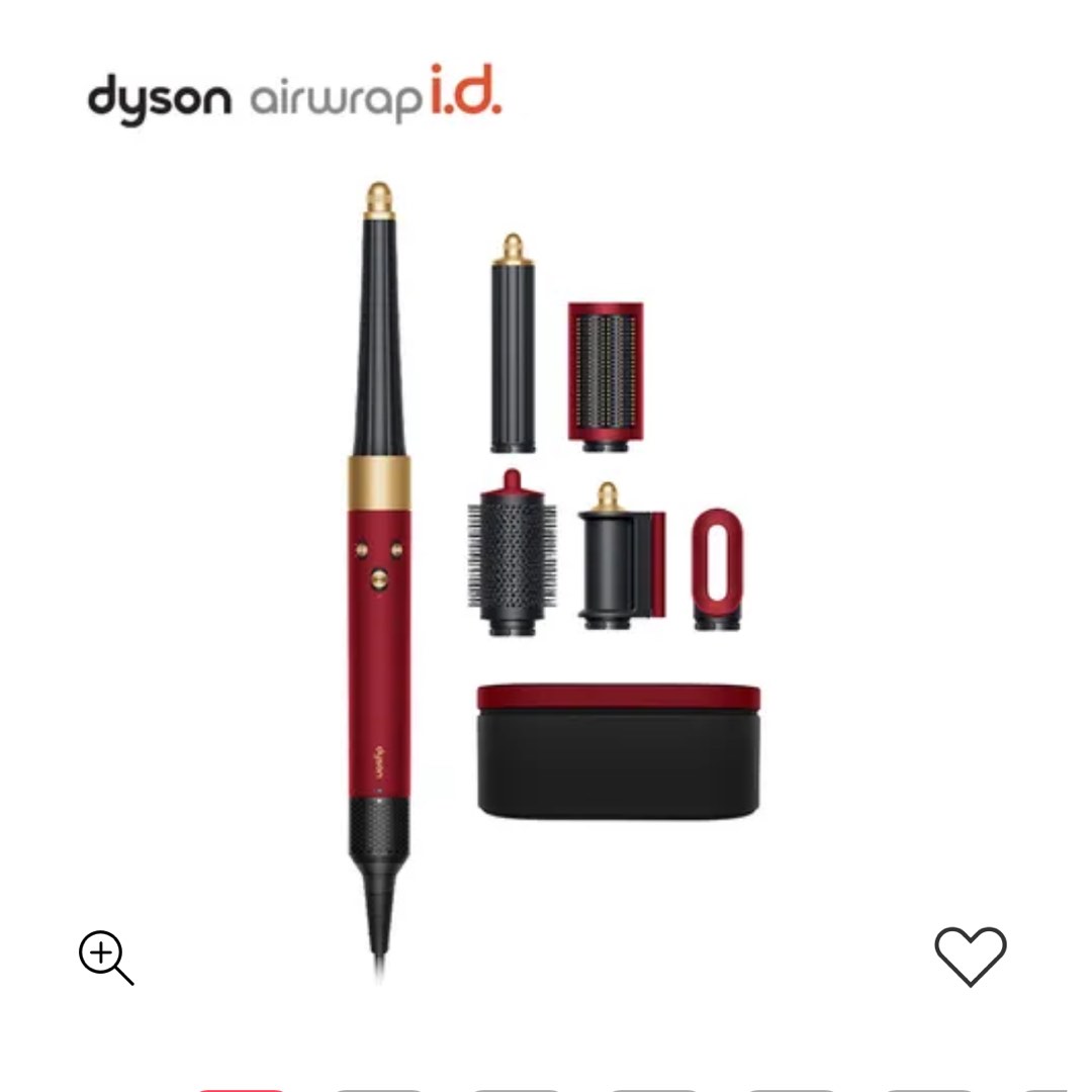 Limited Edition: Red Velvet/Gold Dyson Airwrap id Complete Set, Beauty ...