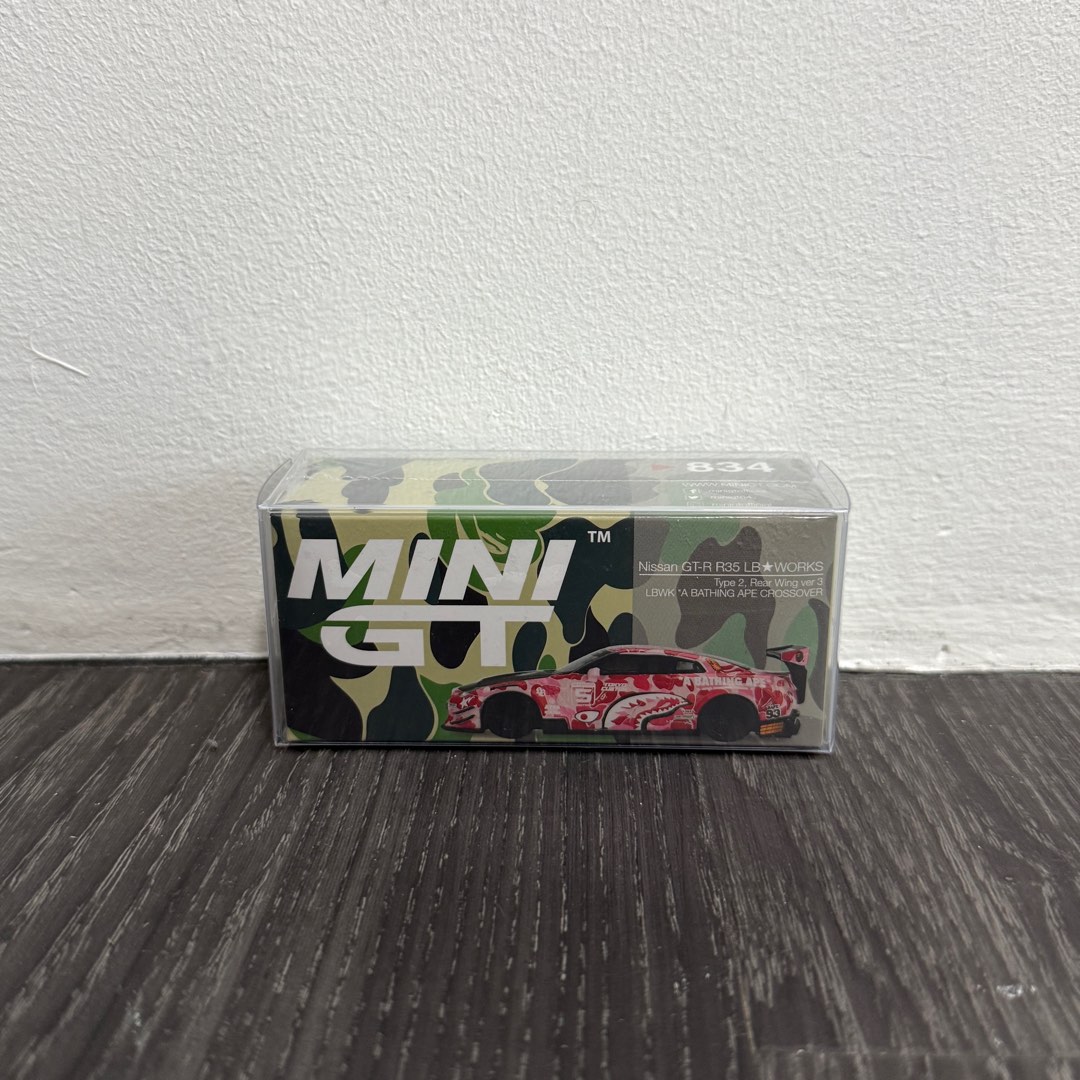 Mini GT LBWK X BAPE Nissan GT-R R35 LB WORKS A BATHING APE CROSSOVER ...