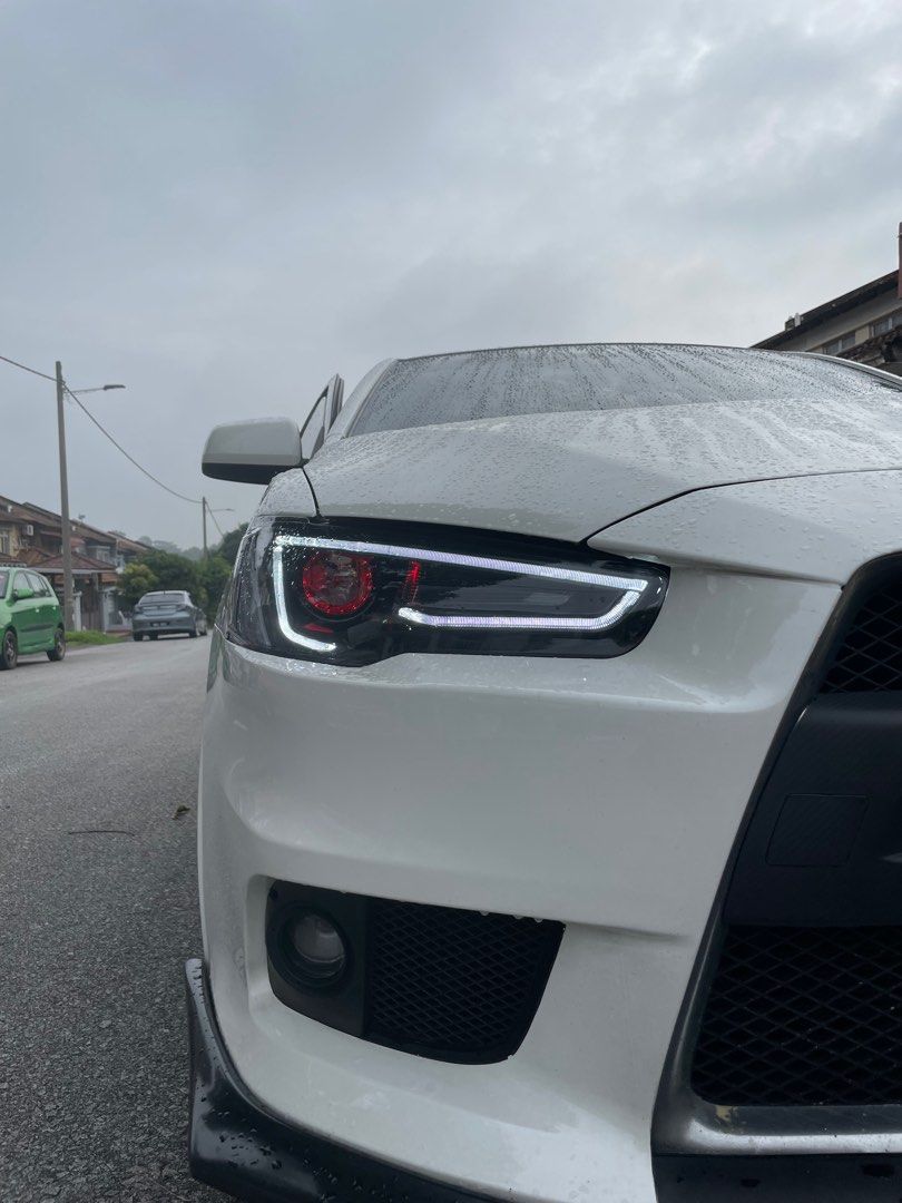 Mitsubishi Lancer Evo X Proton Inspira 2008-2017 LED VLAND Headlamp DRL ...