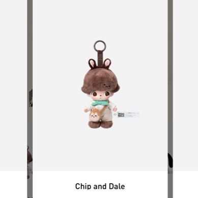 POP MART DIMOO WORLD DISNEY VINYL PLUSH KEYCHAIN CHIP AND DALE, Hobbies ...