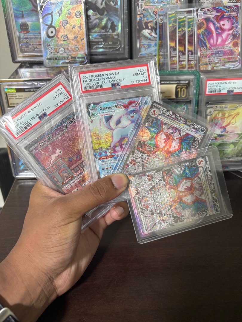 Psa 10 English Glaceon vmax Mew sir promo charizard sir pokemon cards ...