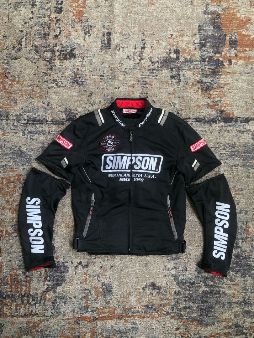 Simpson Biker jacket not yellow corn avirex vanson harley Davidson Clay ...