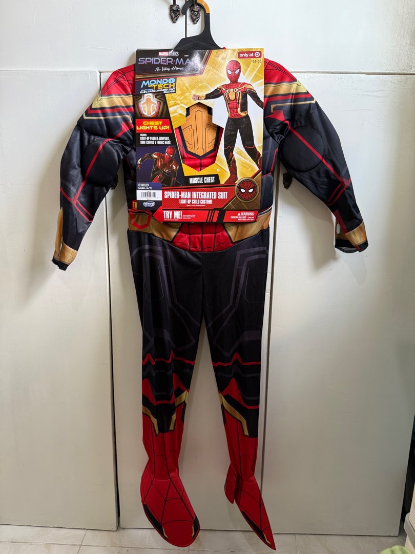 Spider-Man Light up Child Costume, Babies & Kids, Babies & Kids Fashion ...