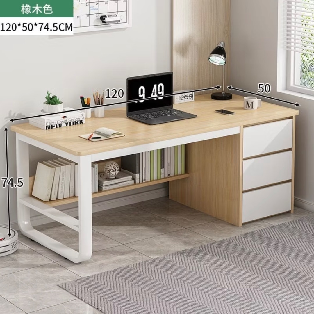 Study Writing Table | Home Office Desk | Computer Table With Drawers ...