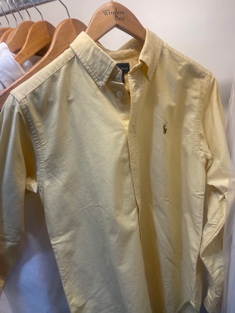 Classic Yellow Ralph Lauren Polo, Men's Fashion, Tops & Sets, Formal ...