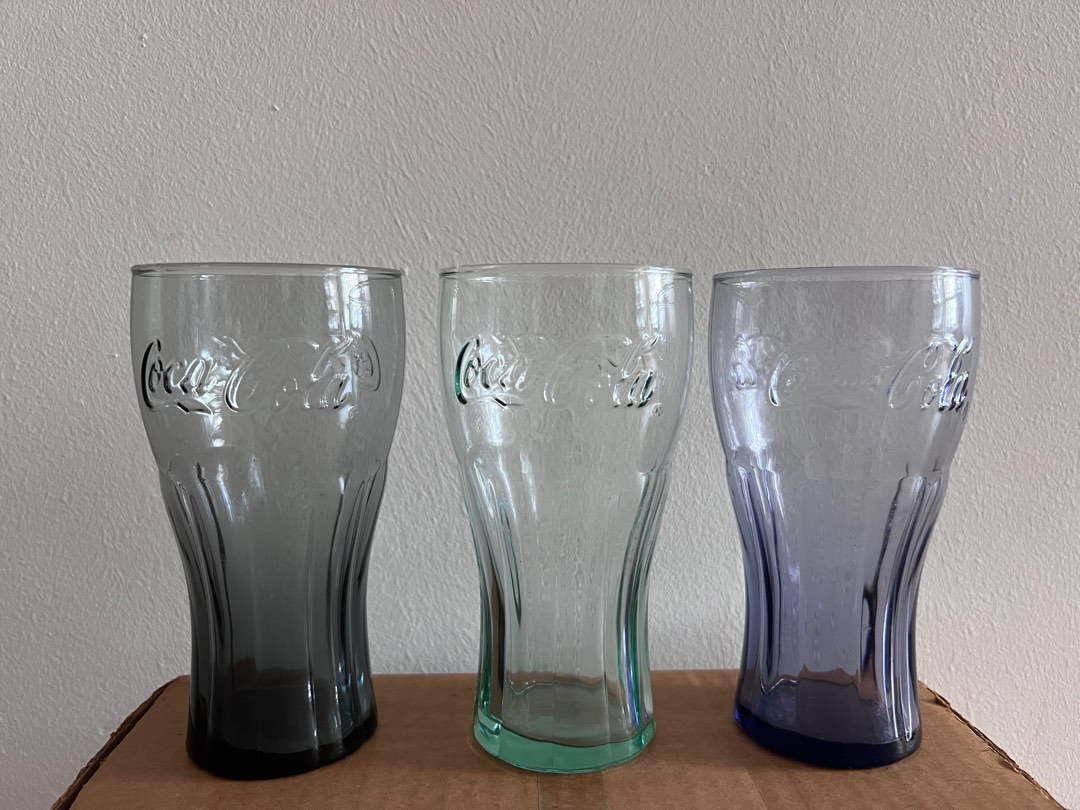 Coca Cola Glass Cups, Furniture & Home Living, Kitchenware & Tableware ...