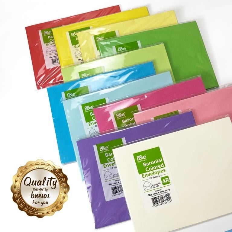 Colored Envelopes Invitation Envelopes For Wedding Debut Baptismal ...