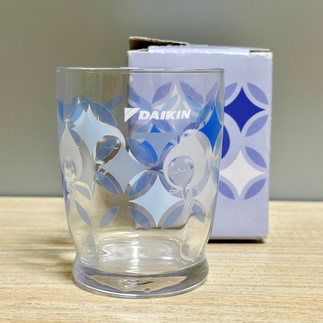 Daikin Pichon-kun Drinking Glass - Php 250 height:9cm rim:7cm, Hobbies ...