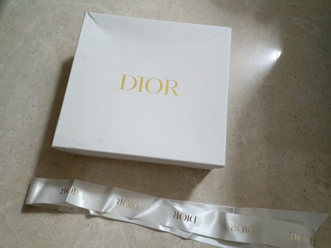 Dior Square Box and Ribbon, Luxury, Accessories on Carousell