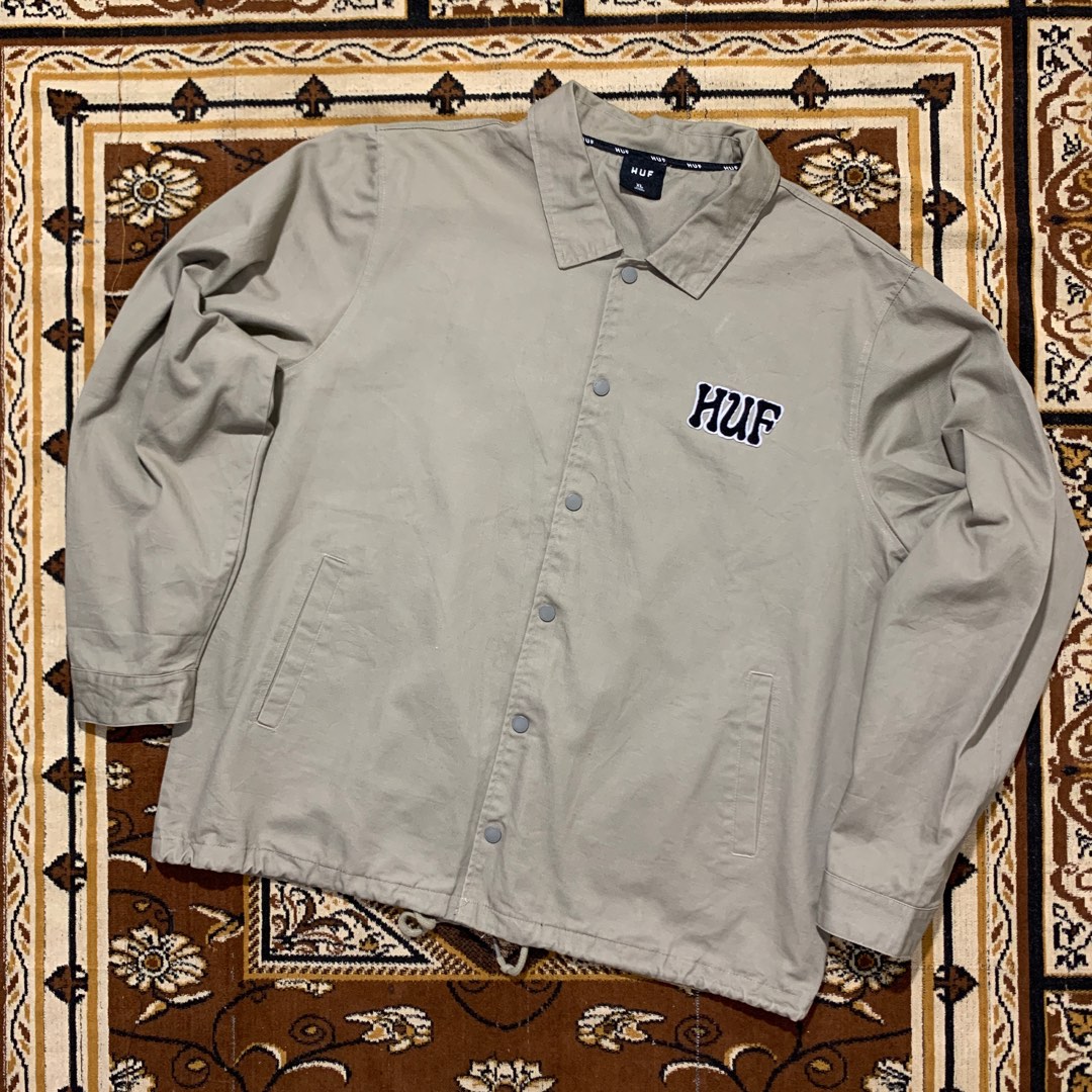 DROPOUT COACH JACKET BY HUF WORLDWIDE, Fesyen Pria, Pakaian , Atasan di ...