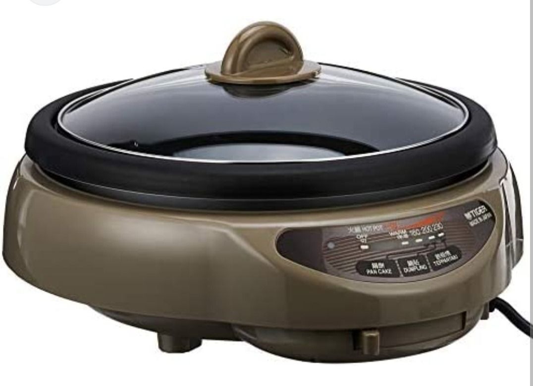 Electric Steamboat with Teppanyaki Grill Pan (Tiger CPK-D130), TV ...