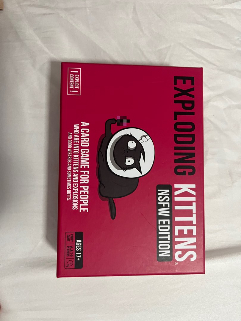 Exploding Kittens Official Cardgame (NSFW edition), Hobbies & Toys, Toys & Games on Carousell