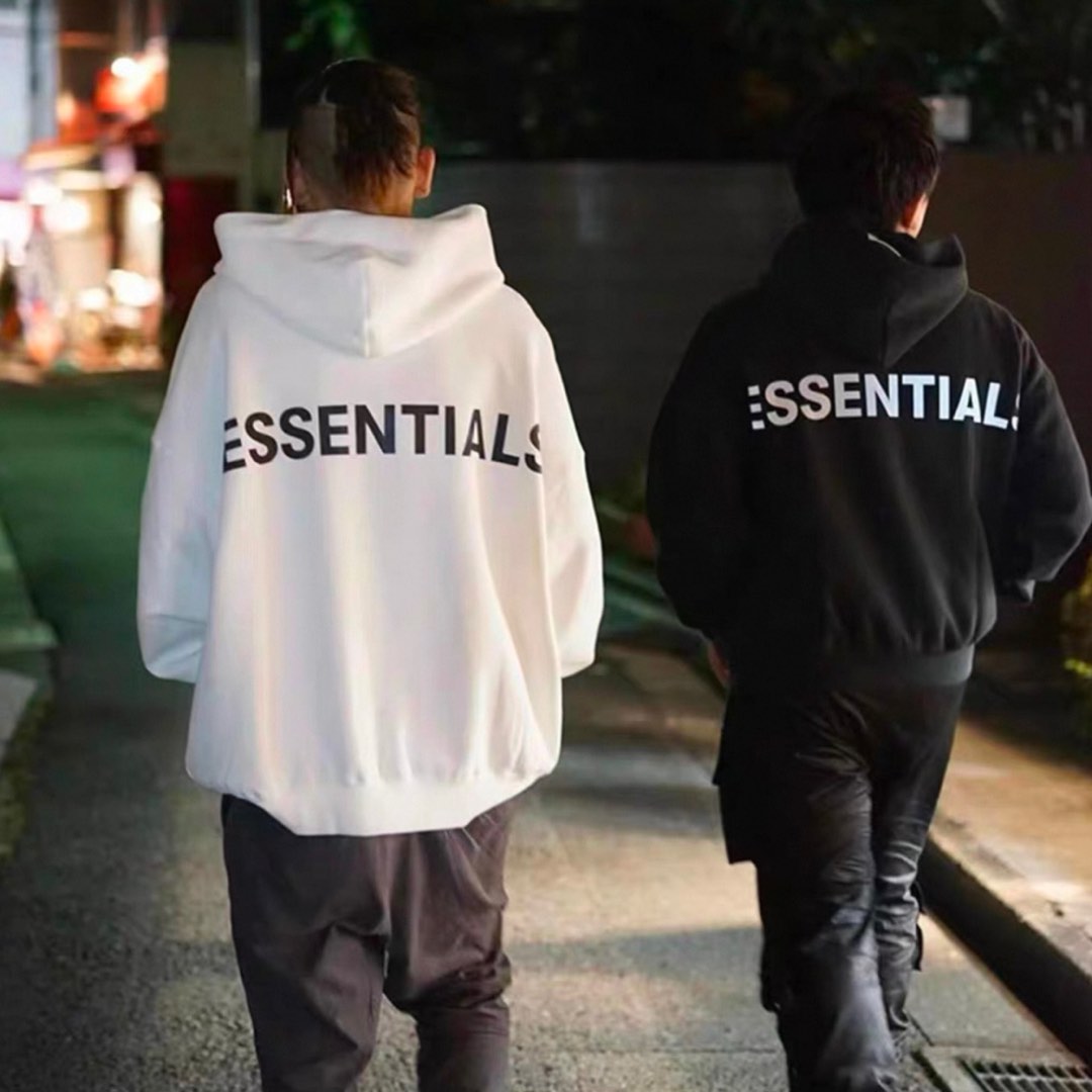 Fear of God ESSENTIALS Reflective Hoodie, Men's Fashion, Coats, Jackets ...
