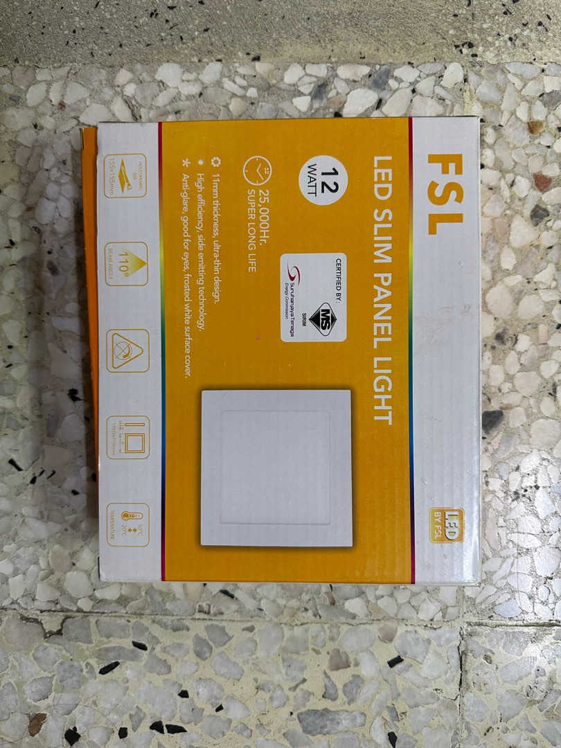 FSL LED Slim Panel Lighy, TV & Home Appliances, Electrical, Adaptors ...