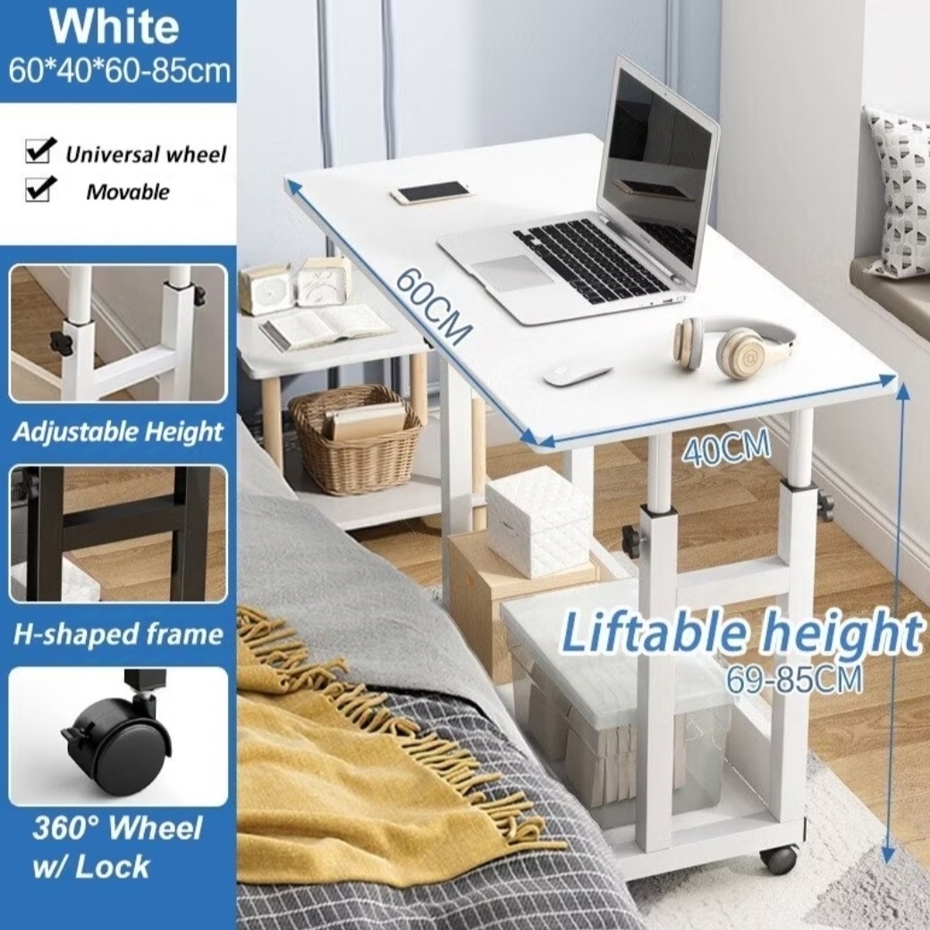 Height Adjustable Desk | Movable Laptop Table | Modern Bedroom ...
