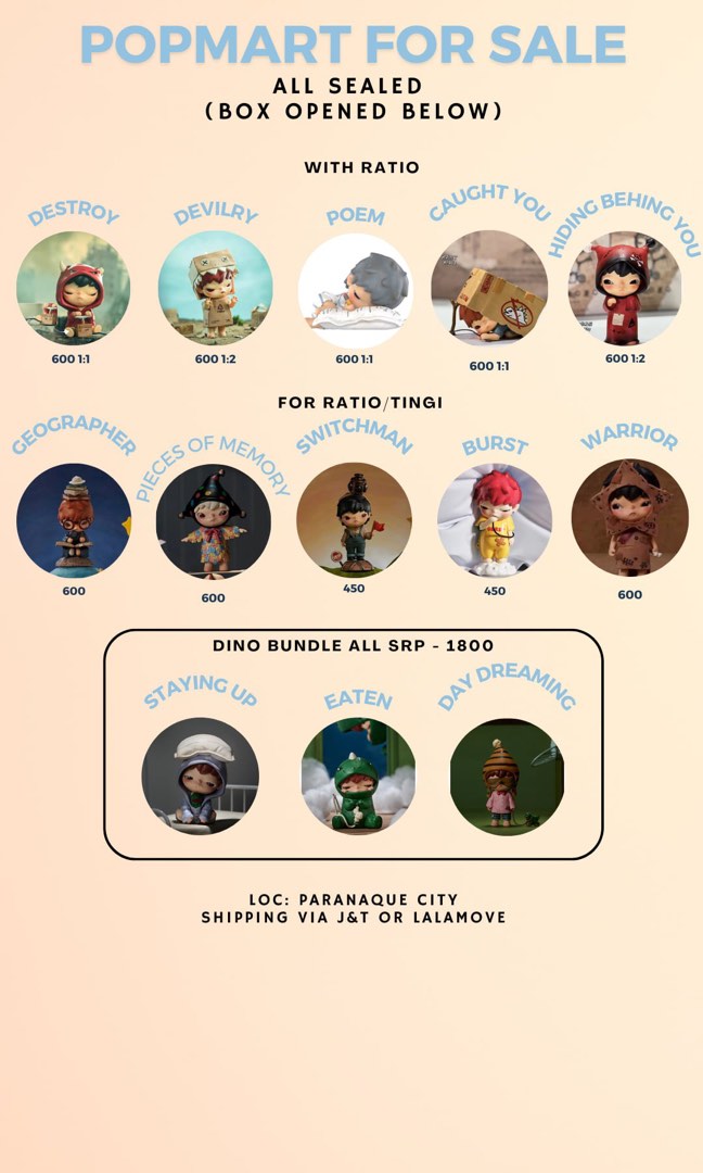 Hirono Figures (Mime, Lpp, Echo, Reshape, Shelter), Hobbies & Toys ...