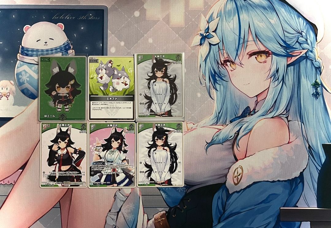 Hololive 大神ミオ Ookami Mio 大神澪 hbp02 第二彈 Official Card Game ocg tcg ( sy s u c ), 興趣及遊戲, 玩具 & 遊戲類 ...