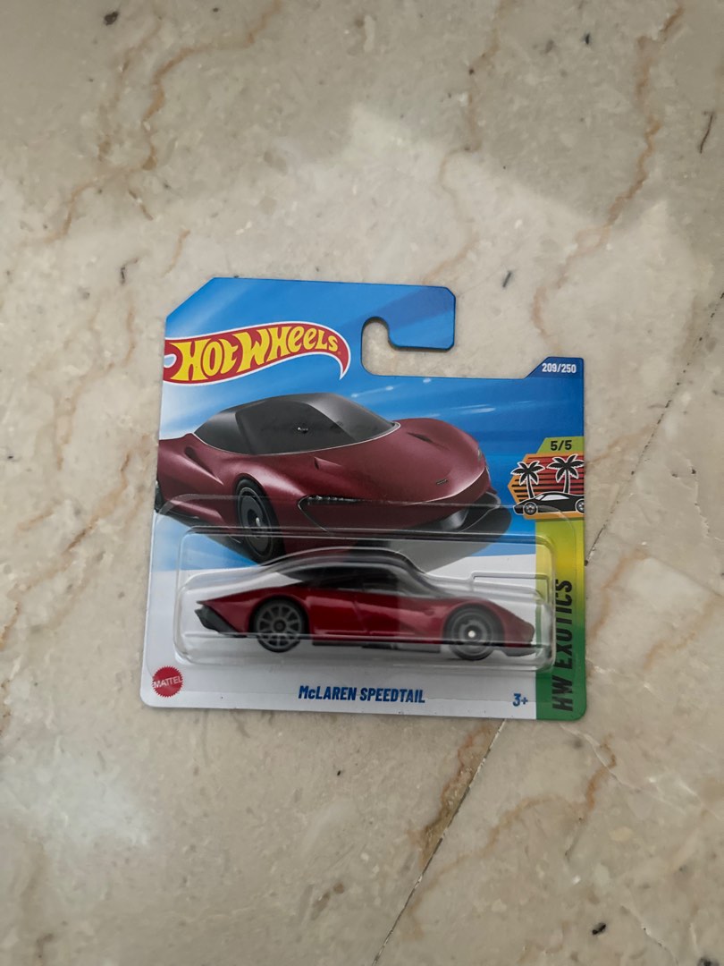 Hot Wheels McLaren Speedtail Red, Hobbies & Toys, Toys & Games on Carousell