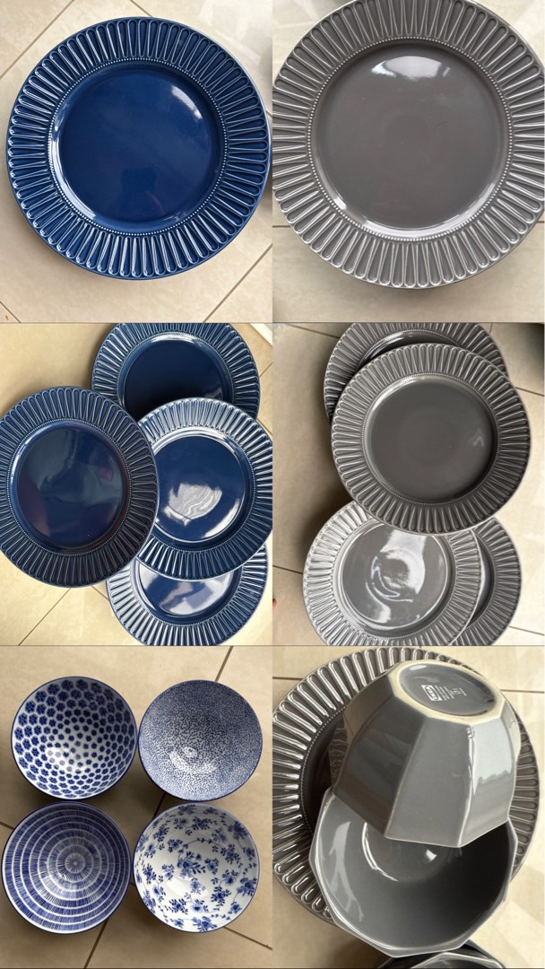 IKEA plates and bowl set (4pc set), Furniture & Home Living ...