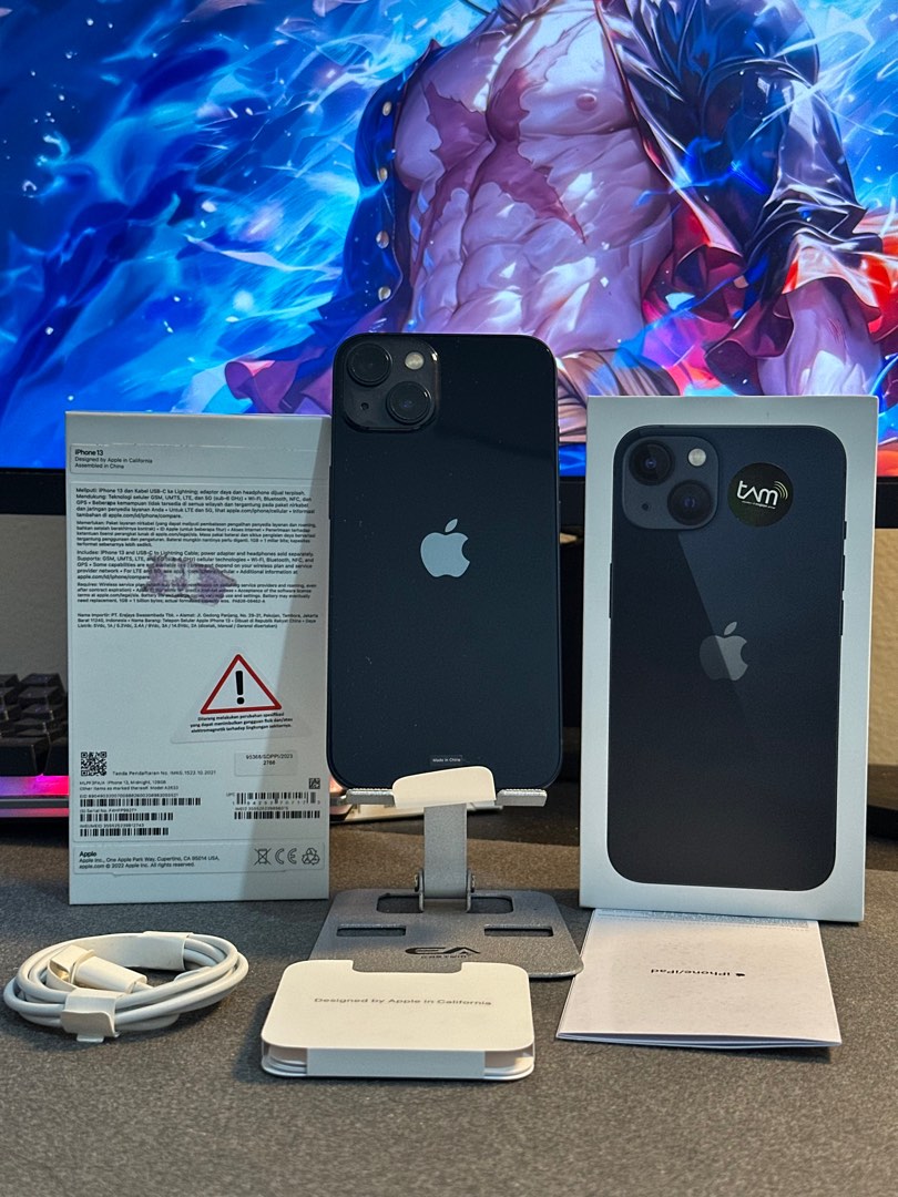 Iphone 13 basic 128 gb ibox new ( baru 2 hari aktivasi), Telepon ...
