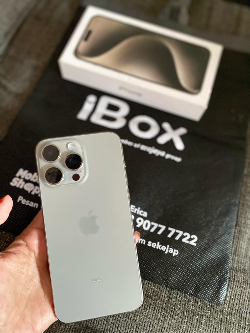 Iphone 15 Pro Max Promax 256GB Garansi Resmi Ibox warna Natural ...