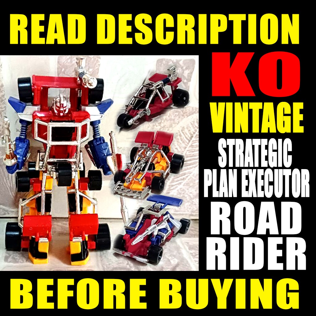 KO VINTAGE TRANSFORMERS STRATEGIC PLAN EXECUTOR ROAD RIDER JAPAN ROBOT ...