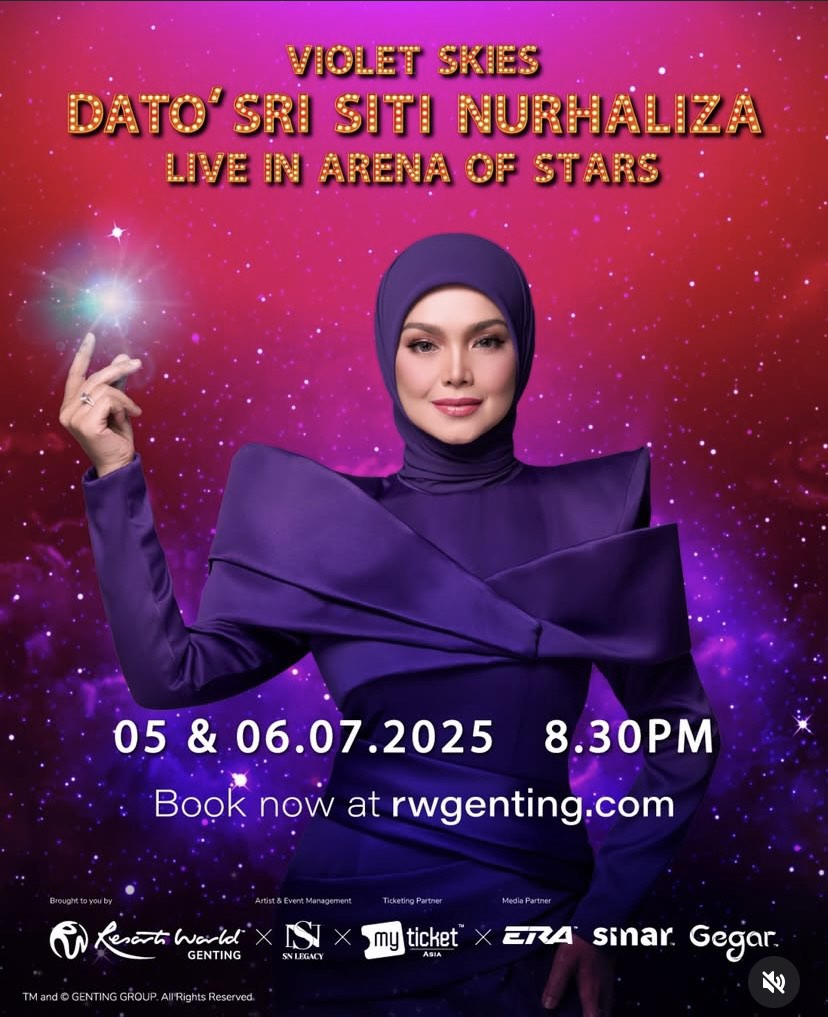 Konsert Violet Skies Dato Sri Siti Nurhaliza Live In Arena Of Stars (5 Julai 2025 - Sabtu ...