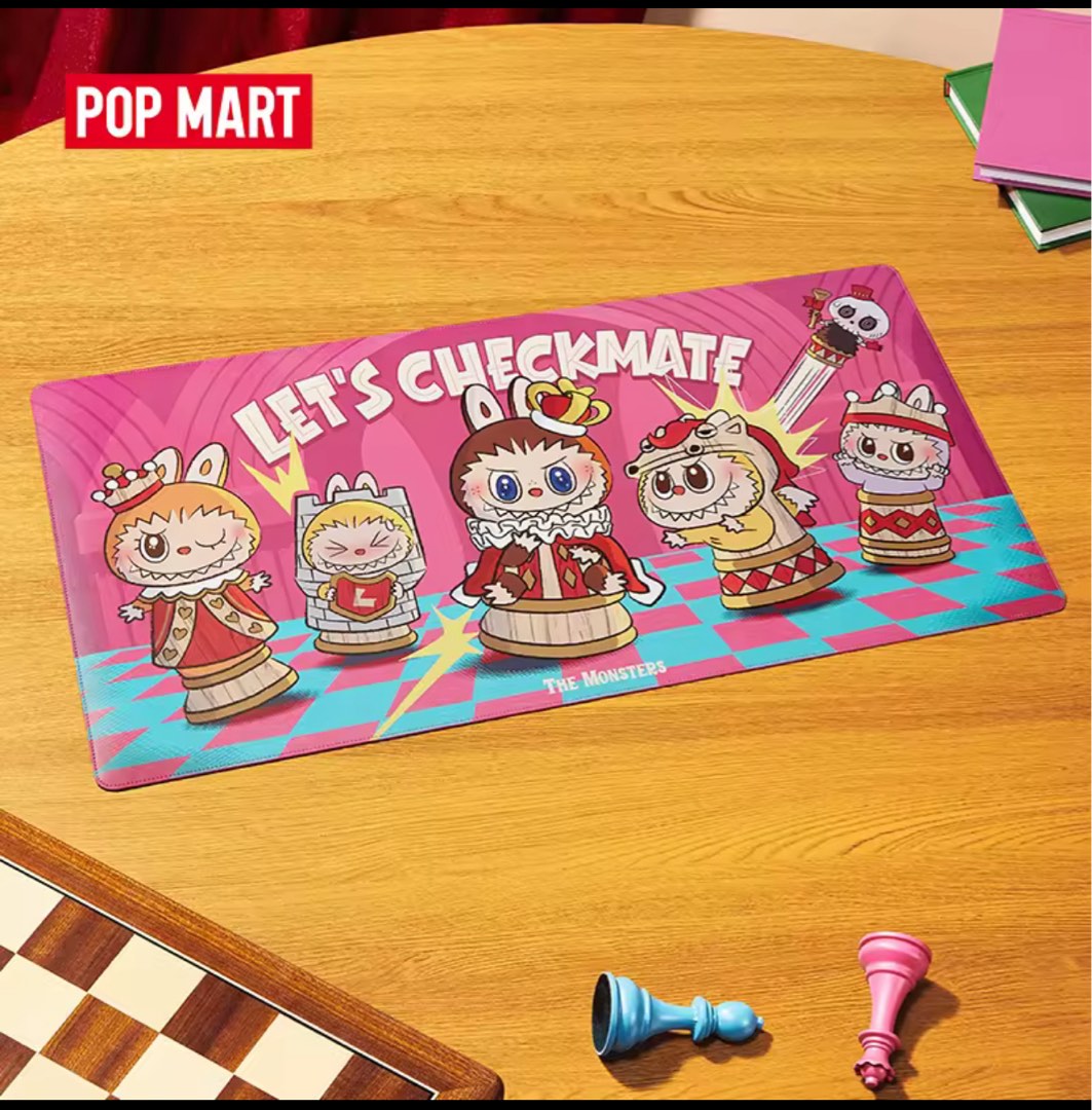 Labubu Let’s Check Mate Computer Desk Mat, Hobbies & Toys, Toys & Games ...