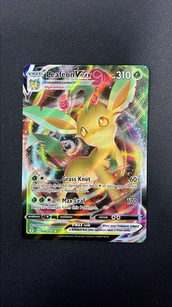 Leafeon VMAX - 008/203 - Ultra Rare - Pokemon SWSH: Evolving Skies ...
