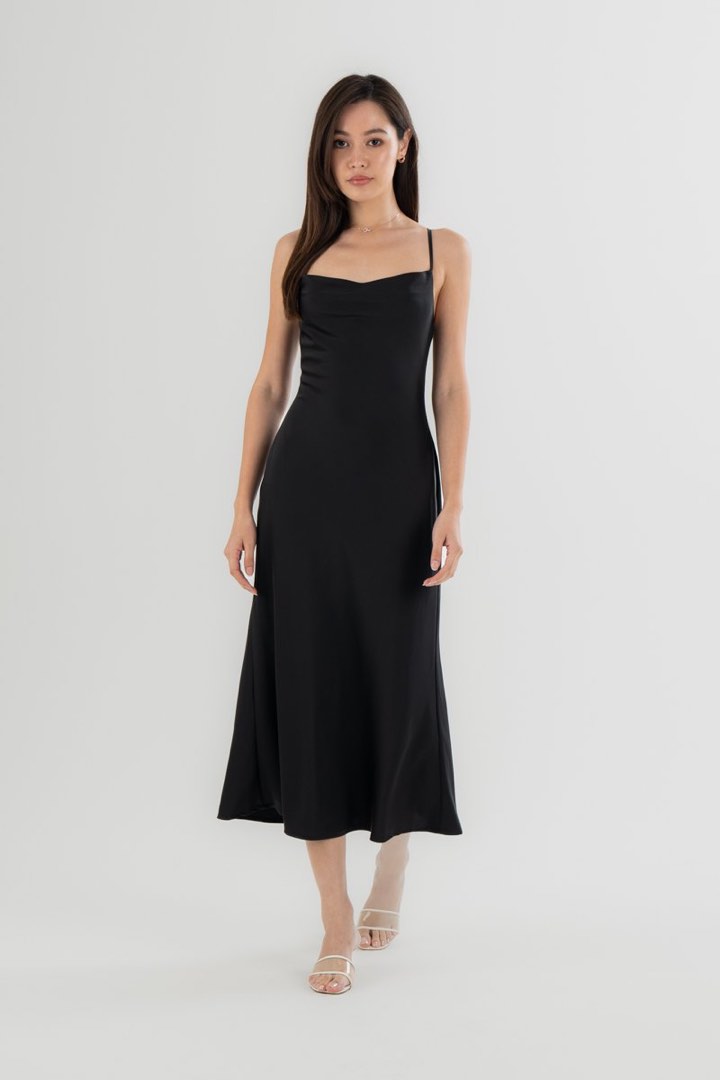 long black satin graduation dress - Arabelle Dress (Blair Wears), Women ...