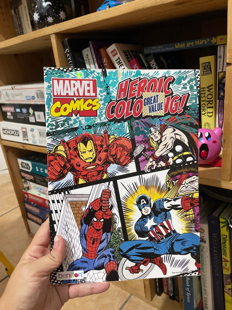 Marvel Coloring Book, Hobbies & Toys, Books & Magazines, Children's ...