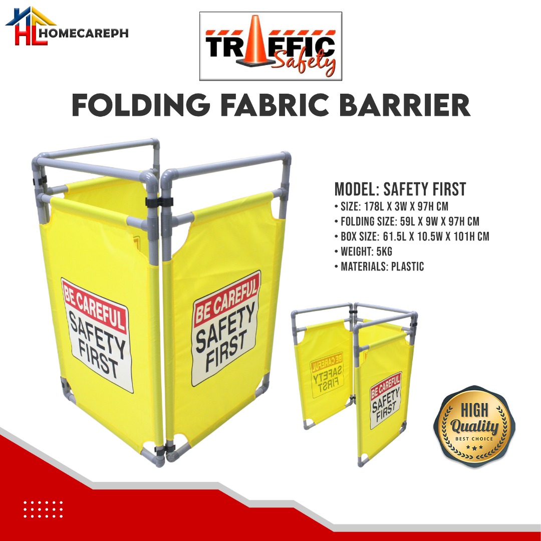 Meiho Folding Fabric Barrier (Safety First), Commercial & Industrial ...