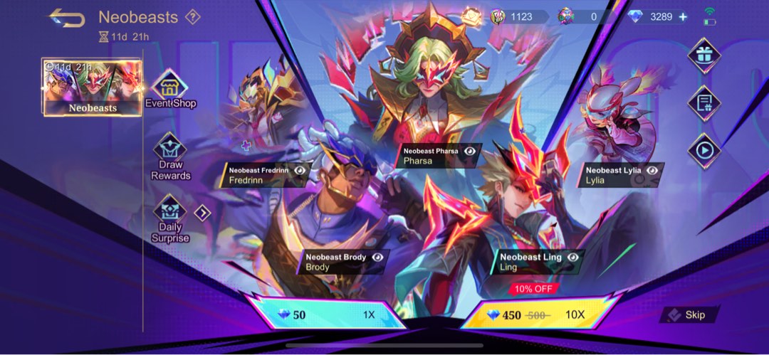 Mobile legends Neo Beast brody skin gifting, Video Gaming, Gaming ...