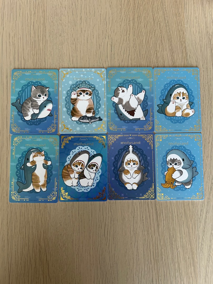 Mofusand Official collecting cards (Sharks), Hobbies & Toys, Toys ...