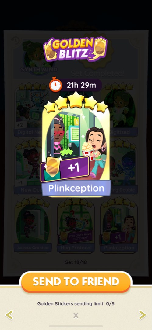 Monopoly Go Blitz Sticker - Plinkception, Video Gaming, Gaming Accessories, In-Game Products on ...