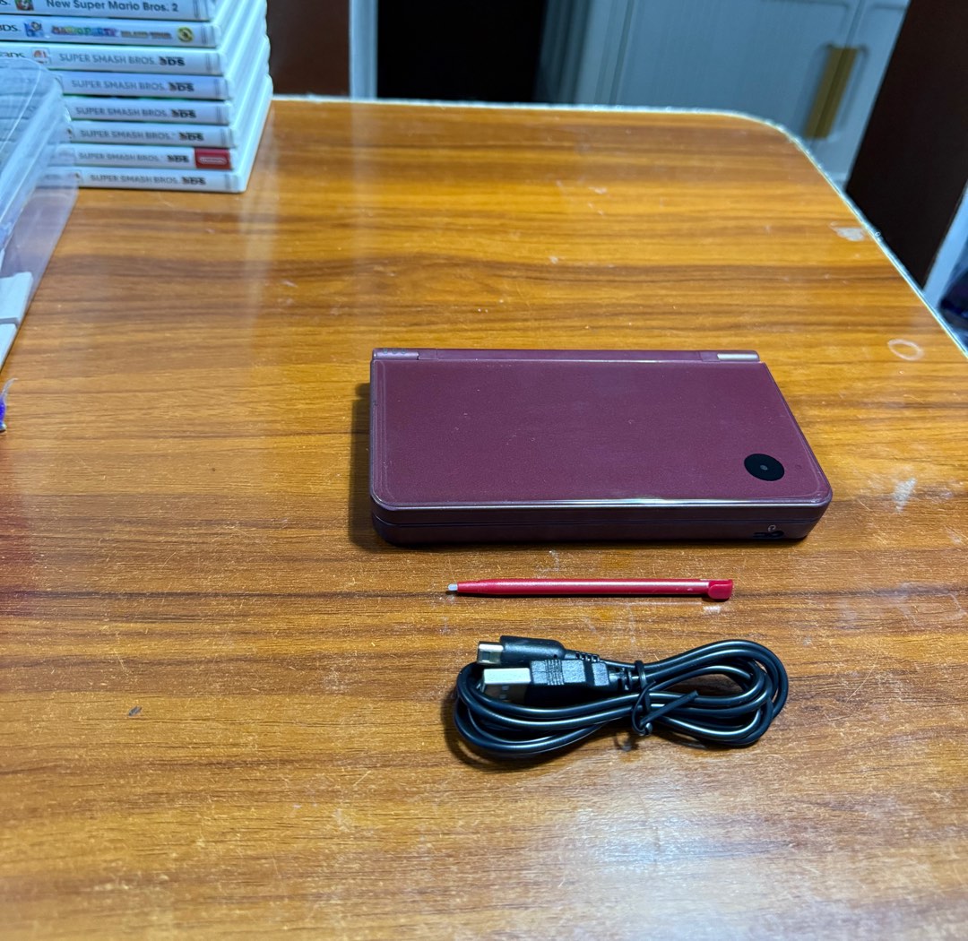 Nintendo DSI XL Burgundy Red (CFW w/ 4GB Memory Card w/ 34 DS Games ...