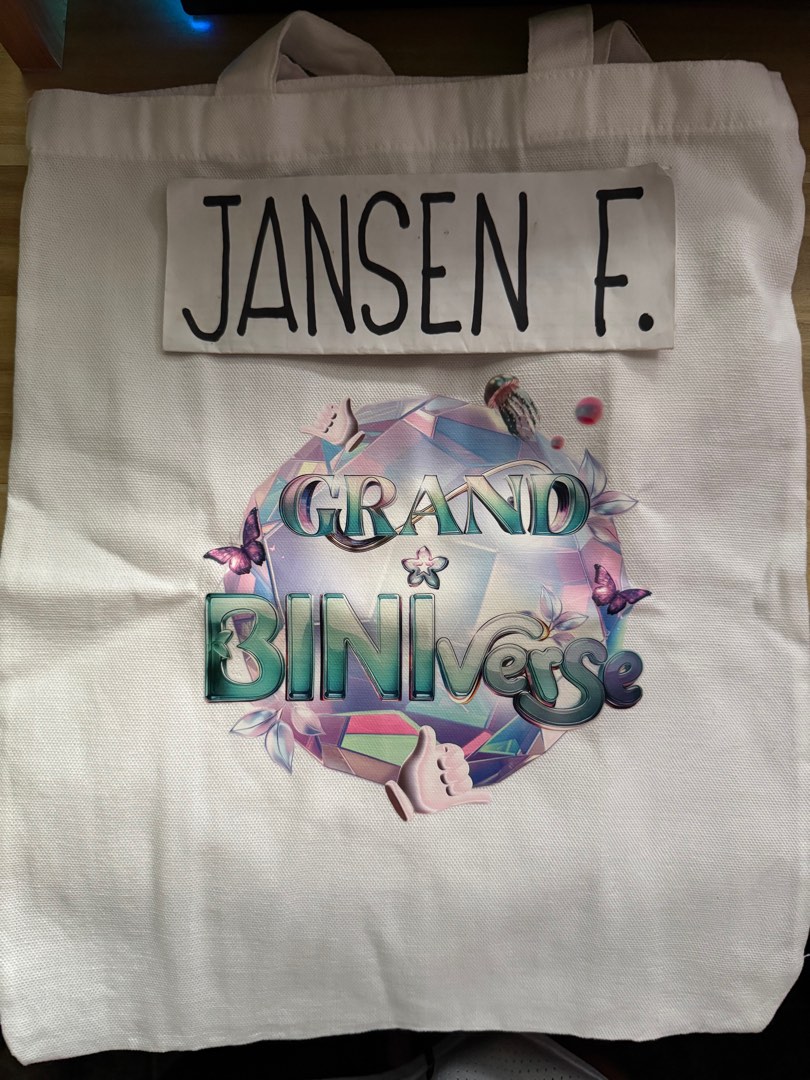 OFFICIAL BINI GRAND BINIVERSE TOTE BAG / BINI GBV TOTE BAG, Hobbies ...