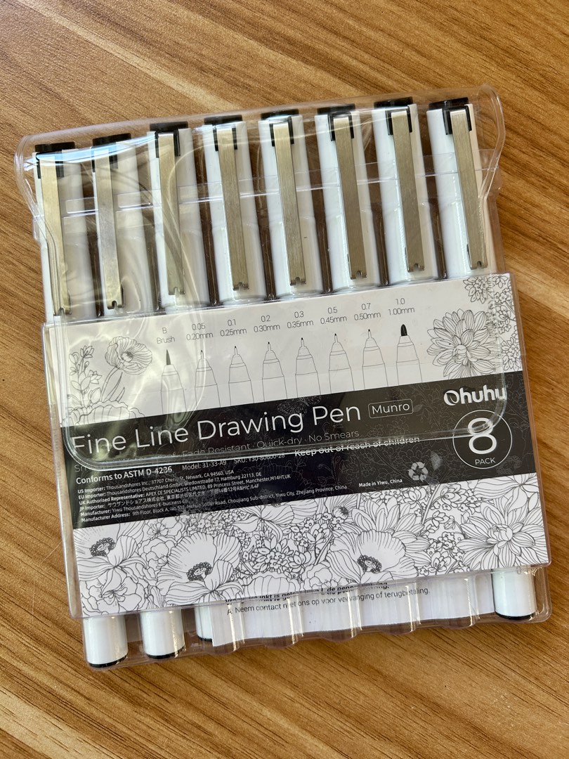 Ohuhu Fine Line Drawing Pens, Hobbies & Toys, Stationary & Craft ...