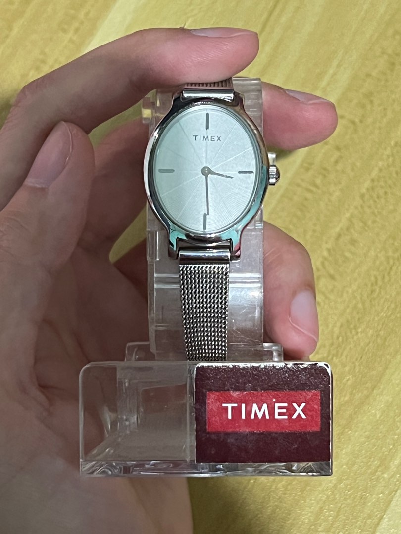 Original Timex Silver Watch Milanese Loop, Women's Fashion, Watches ...