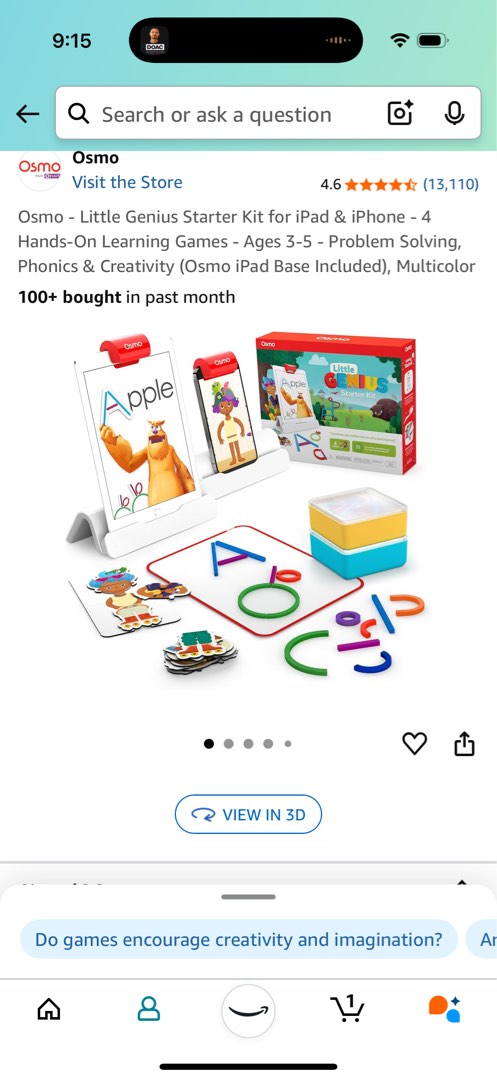 Osmo bundle - starter kit and pizza math set, Hobbies & Toys, Toys ...