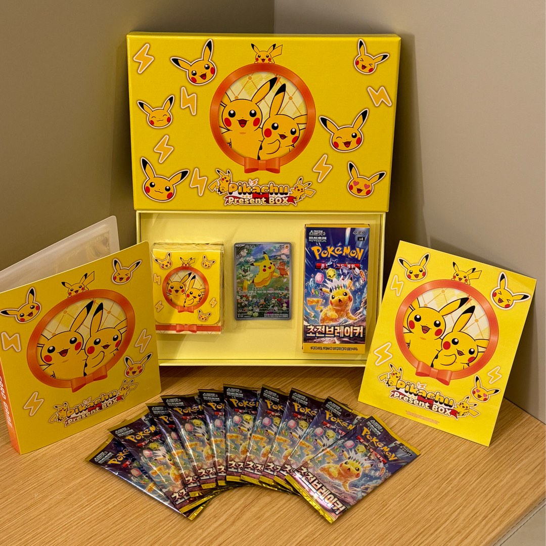 Pikachu Present Box (Korean) TCG, Hobbies & Toys, Toys & Games on Carousell