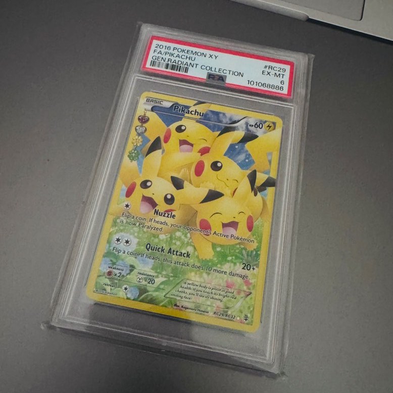 Pikachu Radiant Collection PSA 6, Hobbies & Toys, Toys & Games on Carousell