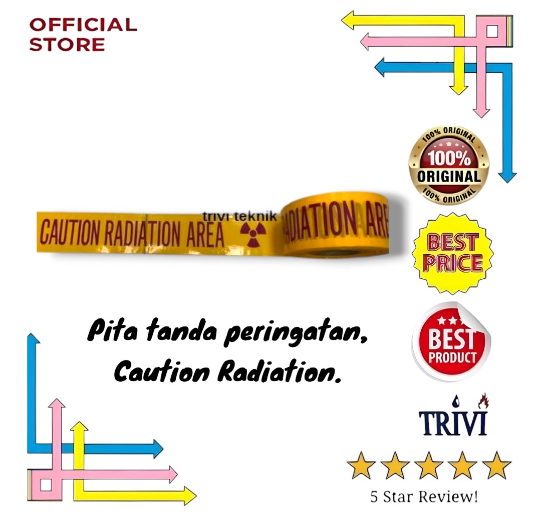 Pita tanda peringatan,warning caution radiation area barricade tape., Barang Yang Dicari di ...