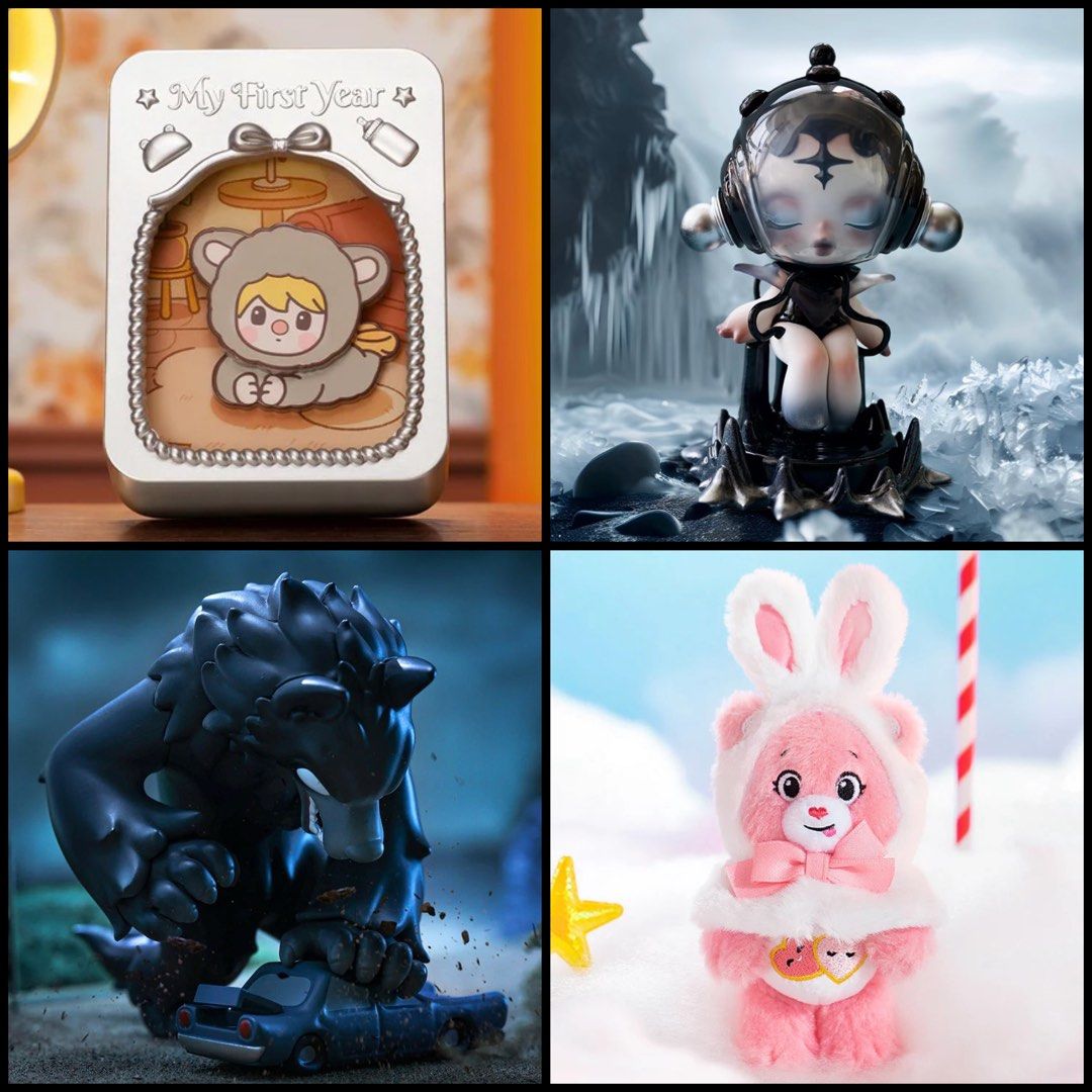 Popmart Care Bears Unlock The Magic Series | Care Bears Plush Pendant ...