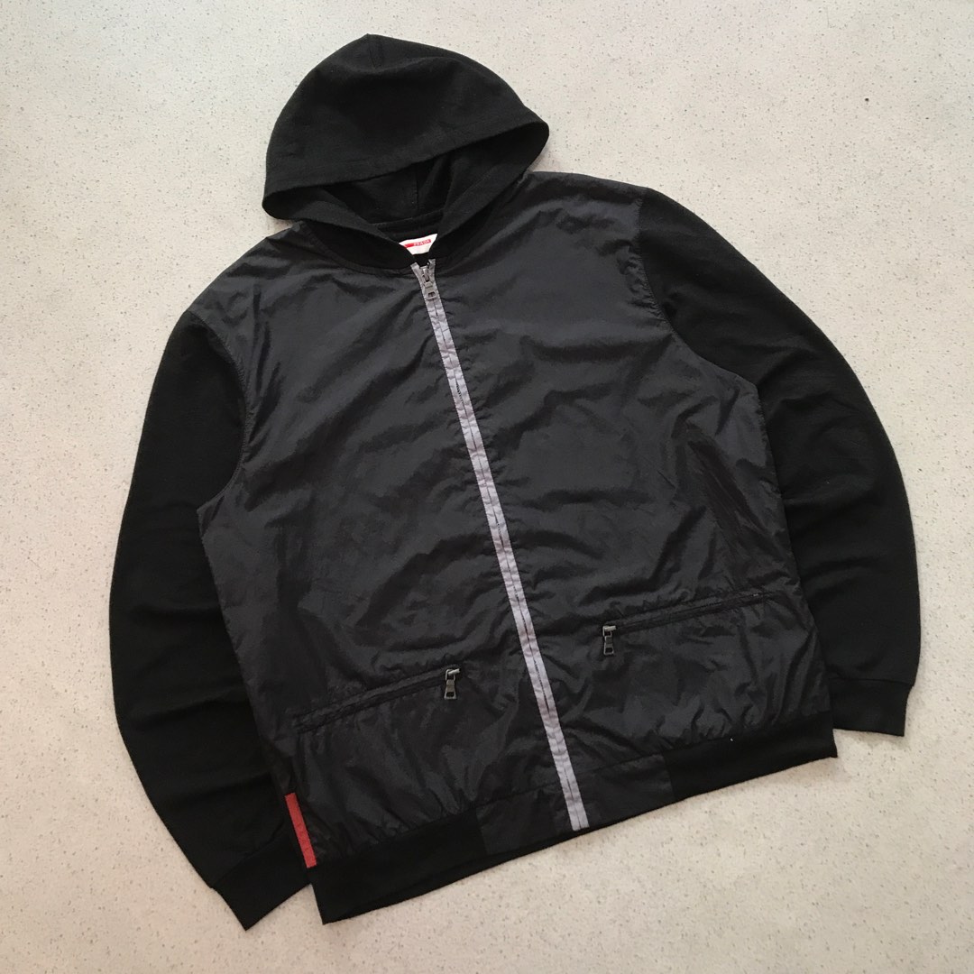 PRADA RED TAB LIGHT NYLON JACKET, Men's Fashion, Coats, Jackets and ...