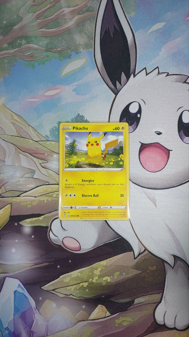 [READY-STOCK] Pokemon Pikachu Semi art #049/203 from Evolving skies ...