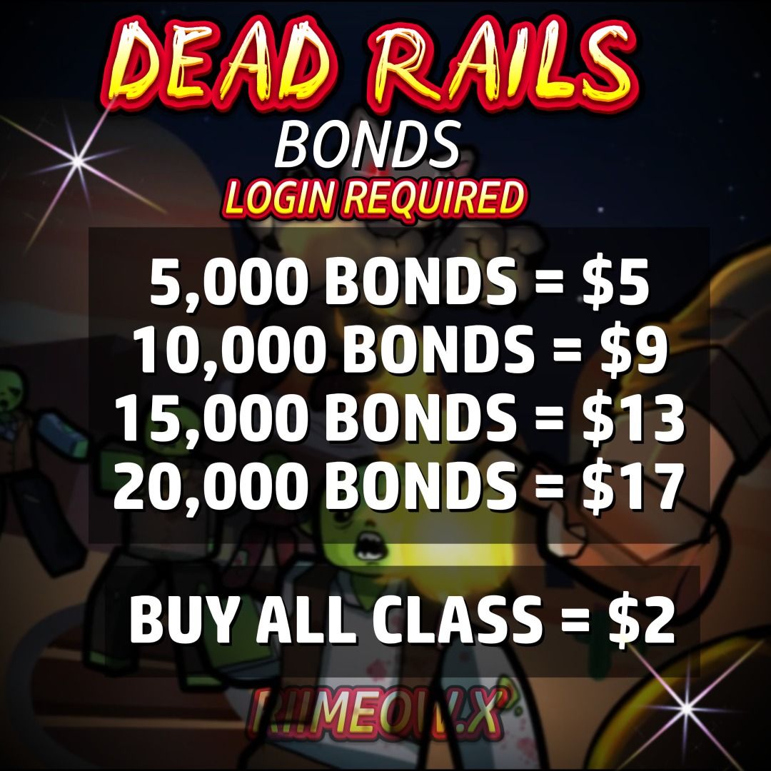 [ROBLOX DEAD RAILS] Dead Rails Bonds and All Classes, Video Gaming ...